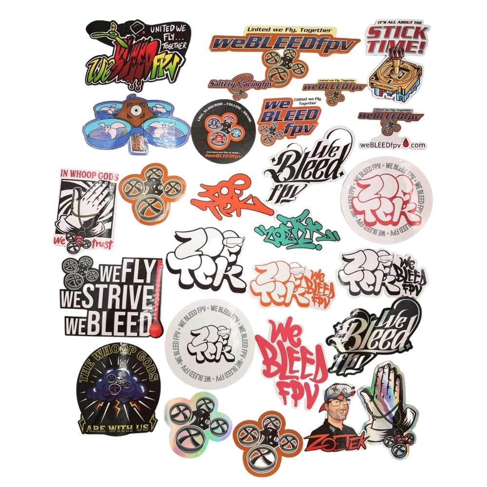 weBLEEDfpv Ultimate Sticker Set 27 FPV SLAPS